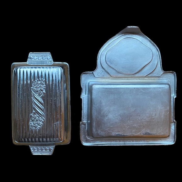 Occupied Japan | Accents | Rare Metal Ink Pad Holder Ornate Lidded Case ...